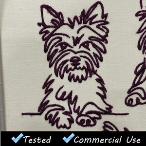 5 Embroidery Design Minimalist Australian Terrier Dog Line Art,dog ...