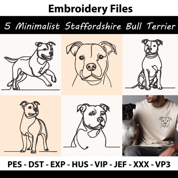 Staffordshire Dog Embroidery Kit - Etsy