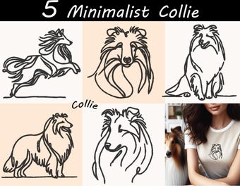 50 Embroidery Design Minimalist Dog Line Art,dog Breed Embroidery,pet ...