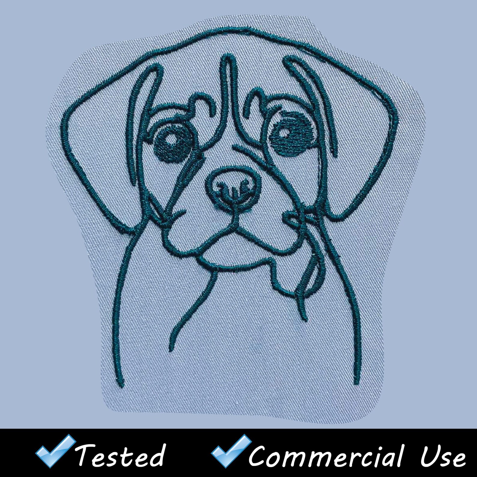 5 Embroidery Design Minimalist Puggle Dog Line Art,dog Breed,pet ...