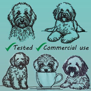 5 Embroidery Design Minimalist Goldendoodle Line Art,dog Breed,pet ...