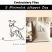 5 Embroidery Design Minimalist Whippet Dog Line Art,dog Breed,pet ...