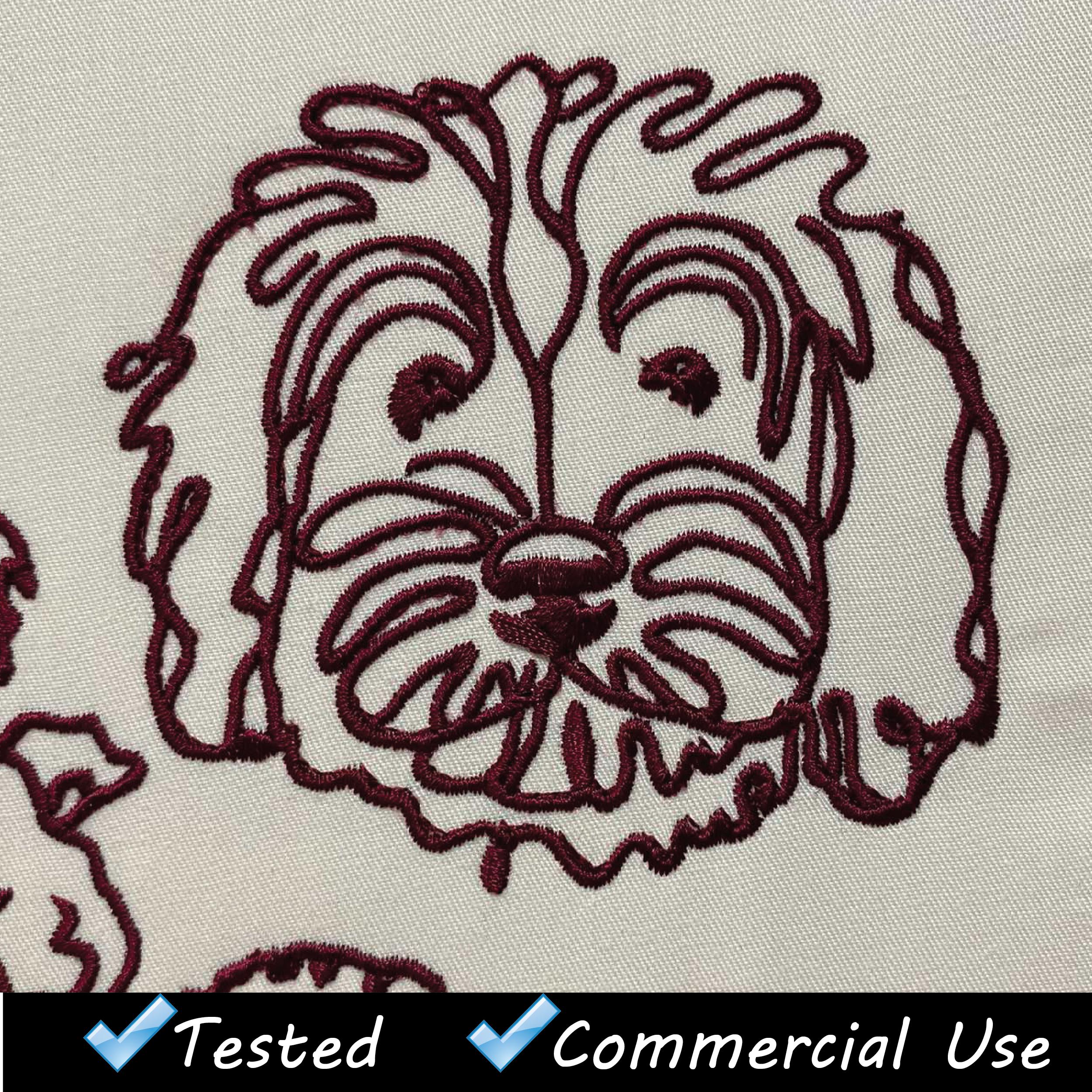5 Embroidery Design Minimalist Labradoodle Line Art,dog Breed,pet ...