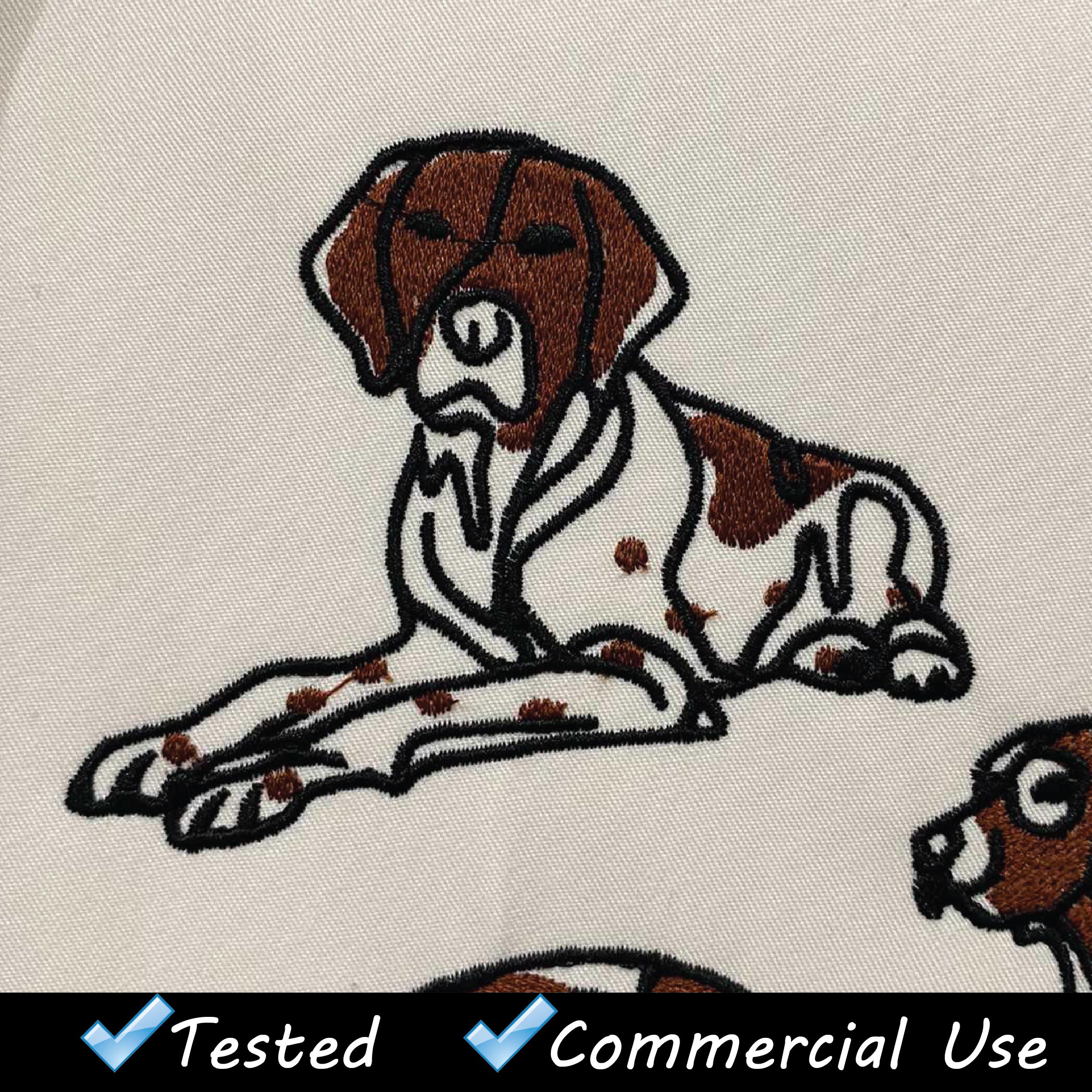 5 Embroidery Design Minimalist German Shorthaired Pointer Line Art,dog ...