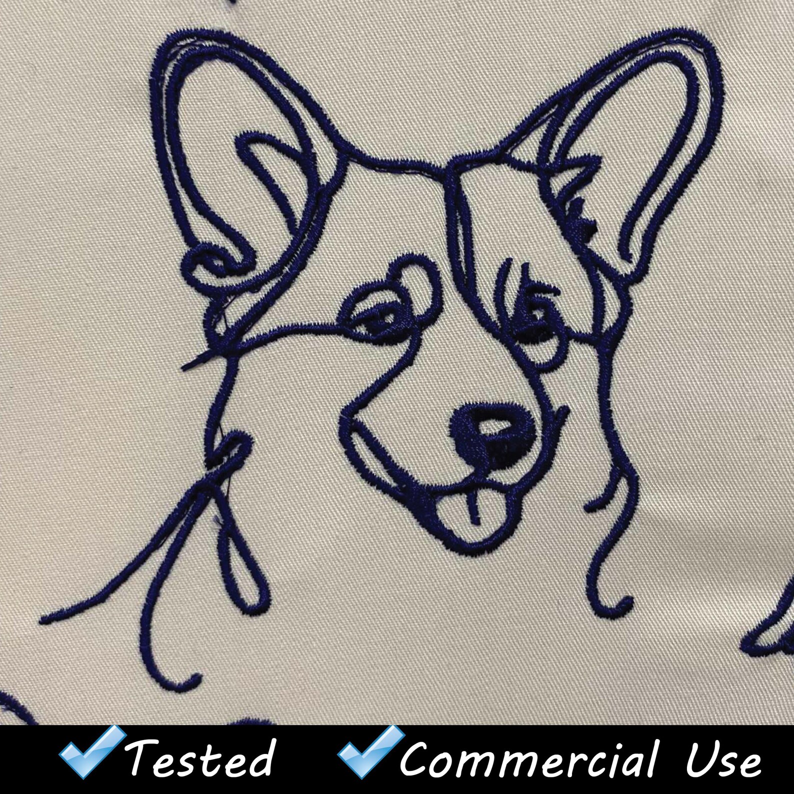 5 Embroidery Design Minimalist Corgi Line Art,dog Breed,pet Embroidery ...
