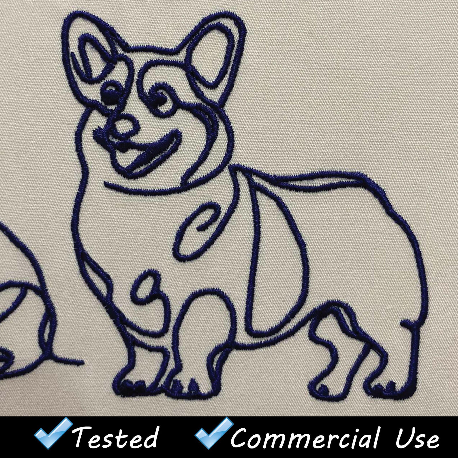 5 Embroidery Design Minimalist Corgi Line Art,dog Breed,pet Embroidery ...