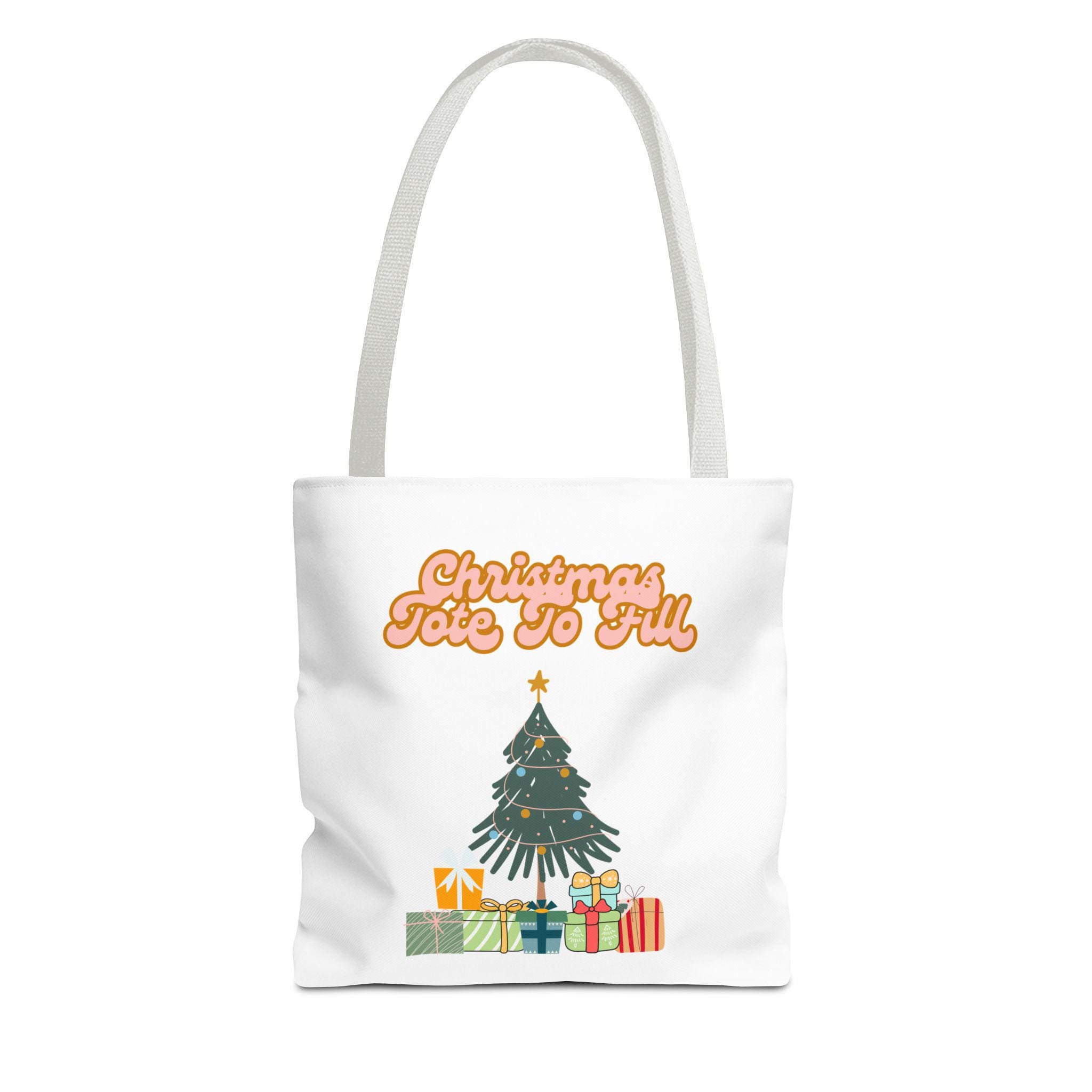 Christmas Tote Bag Perfect Holiday Gift, Fun Christmas Shopping Bag ...