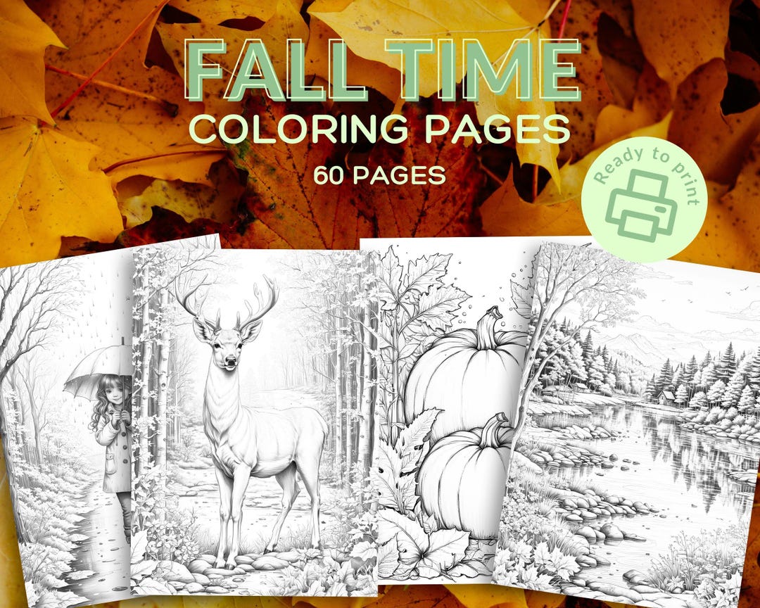 Fall Coloring Pages, Autumn Coloring Pages, Printable Coloring Pages ...