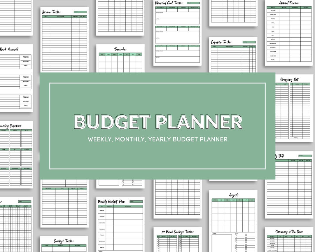 Budget Planner Printable, Finance Tracker, Finance Planner, Floral ...