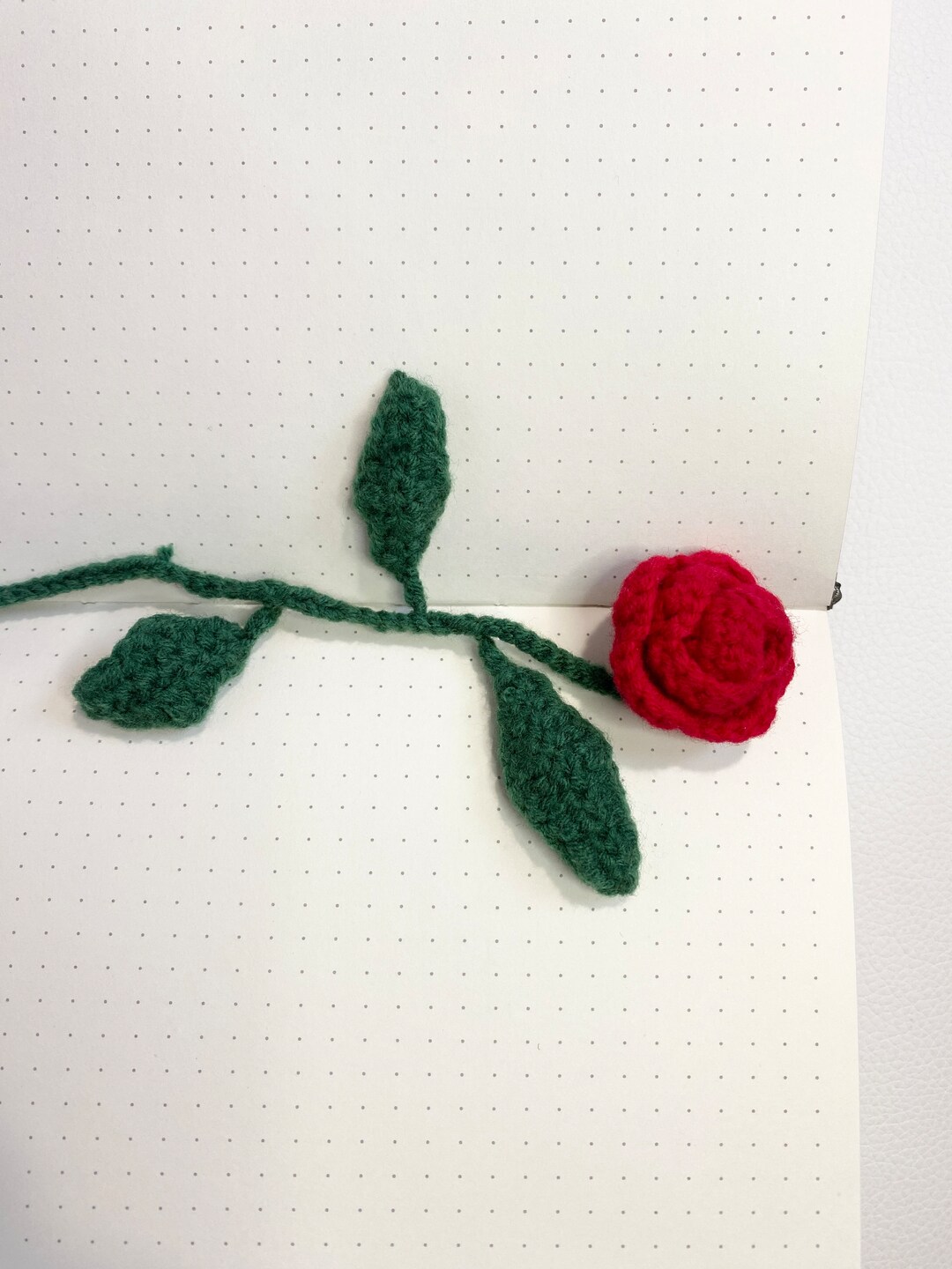 Crochet Rose Bookmark - Handmade - Etsy