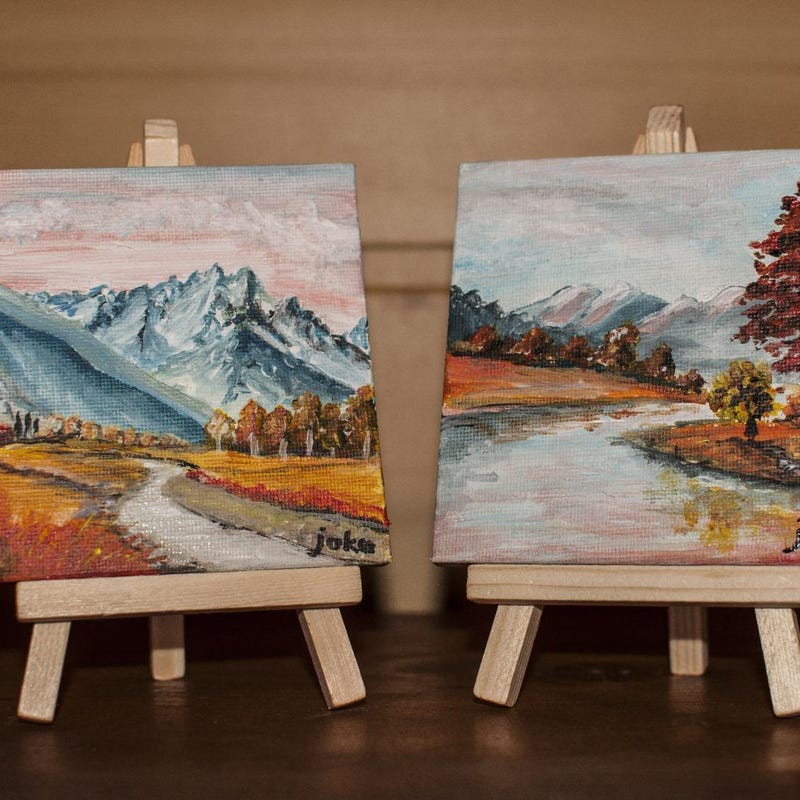 Mini Canvas Painting - Etsy