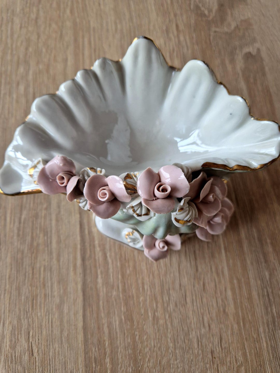 Vintage Fine Porcelain | Handmade Elegant Collectible Shell | Romanian ...