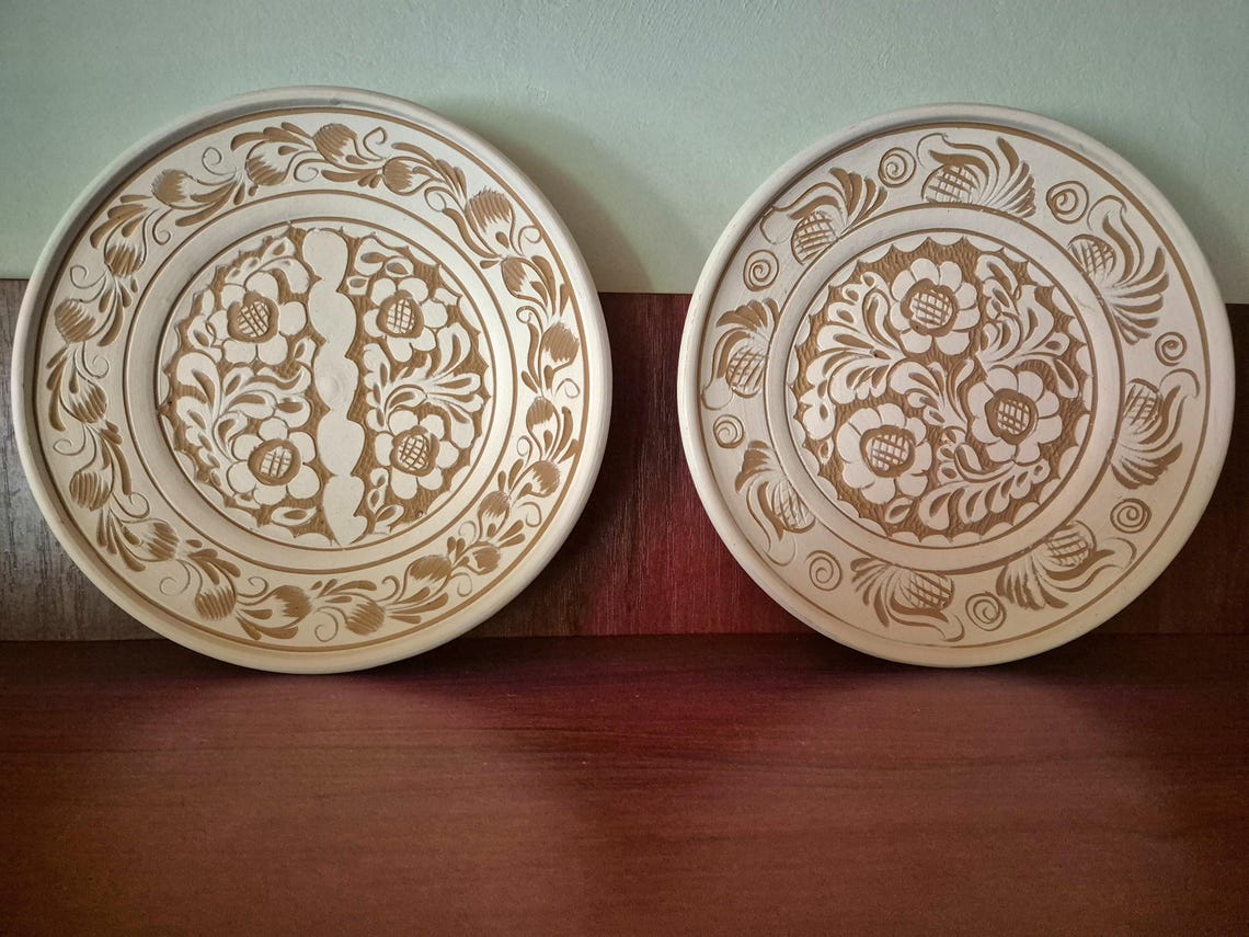 Handmade Korond Ceramic Plate | Traditional Romanian Pottery Decor - Etsy