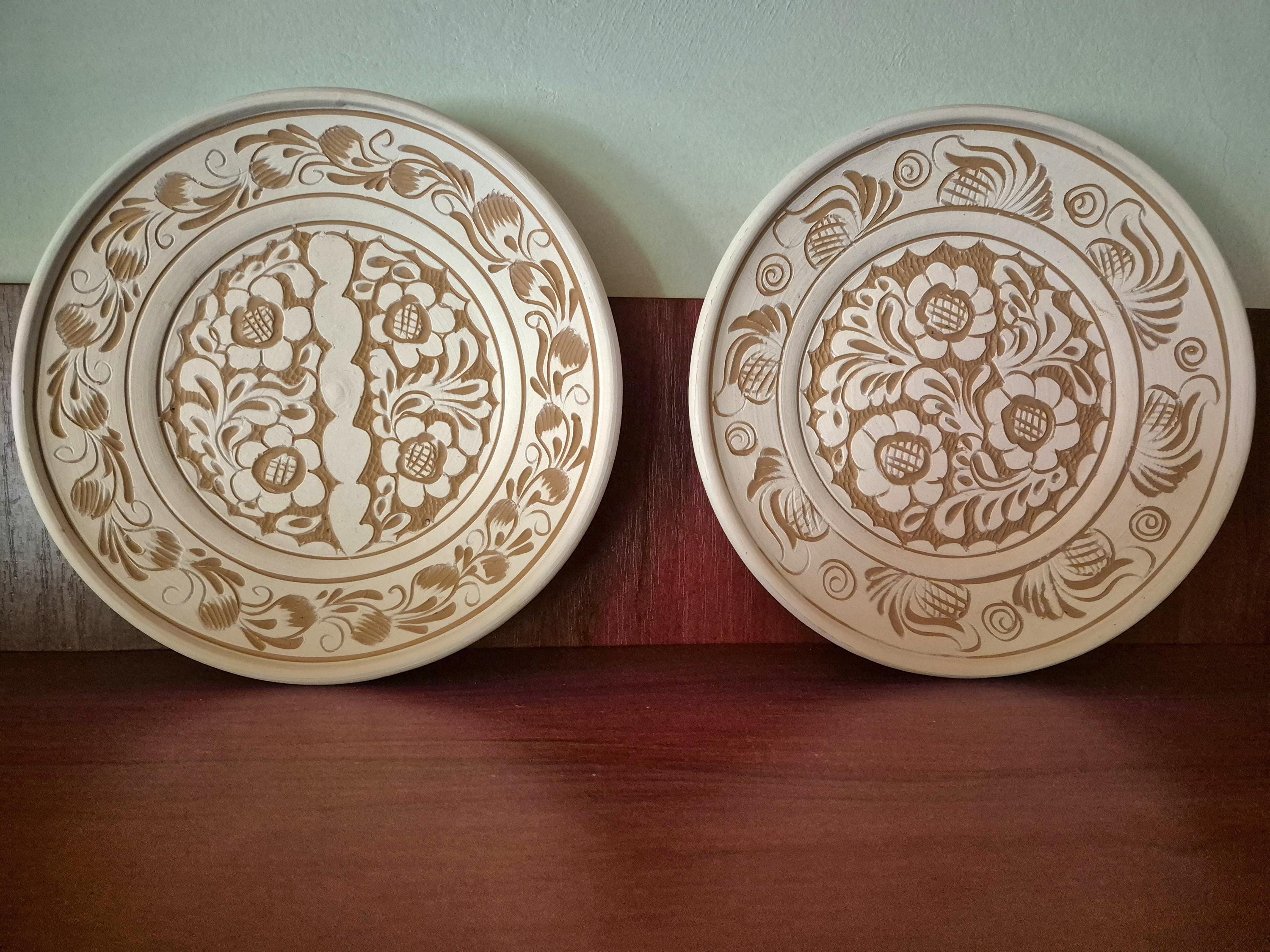 Handmade Korond Ceramic Plate | Traditional Romanian Pottery Decor - Etsy