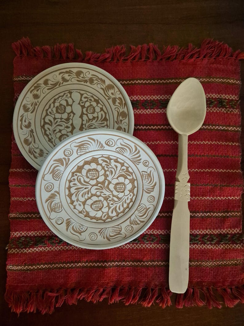 Handmade Korond Ceramic Plate | Traditional Romanian Pottery Decor - Etsy