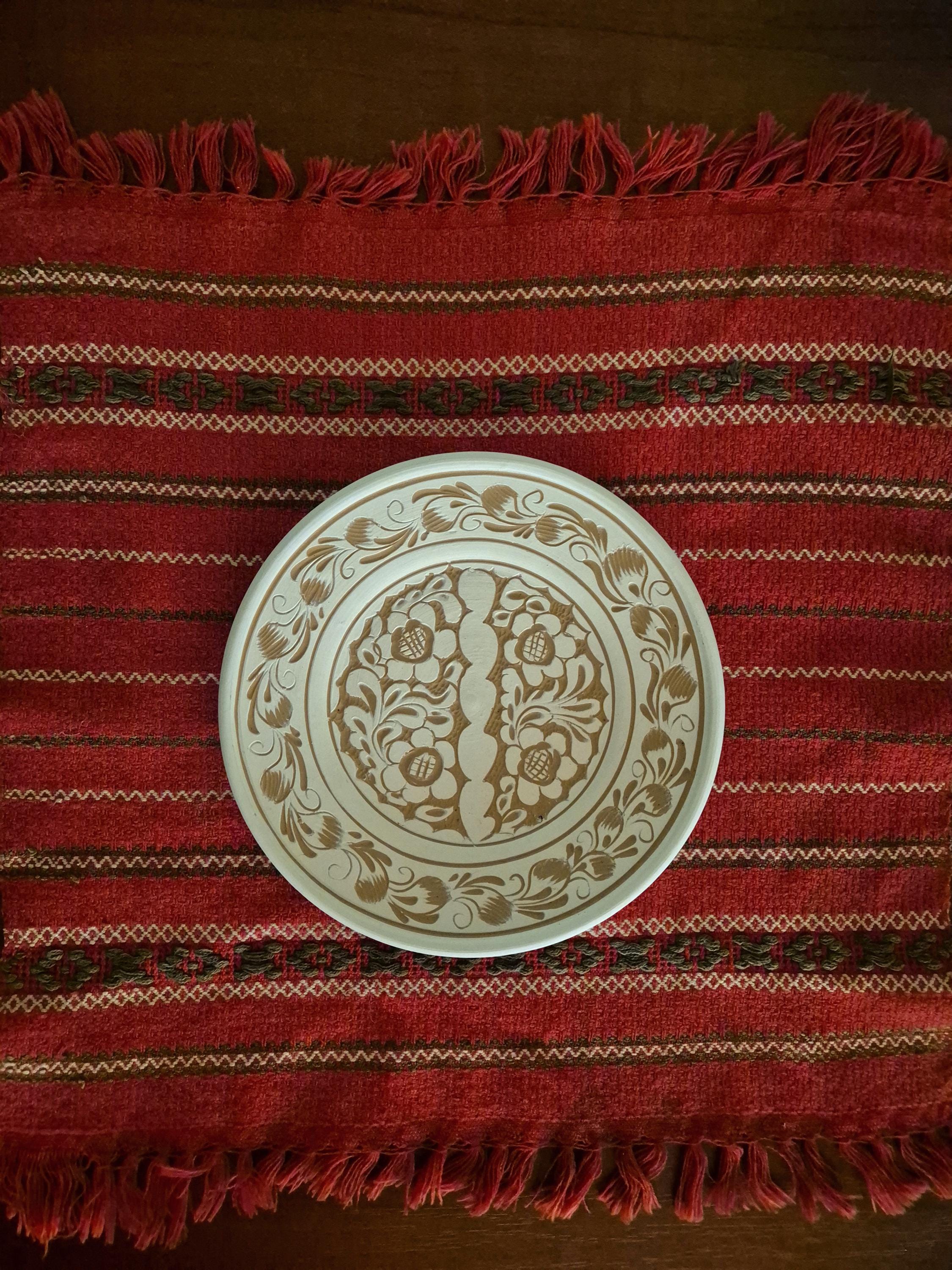 Handmade Korond Ceramic Plate | Traditional Romanian Pottery Decor - Etsy