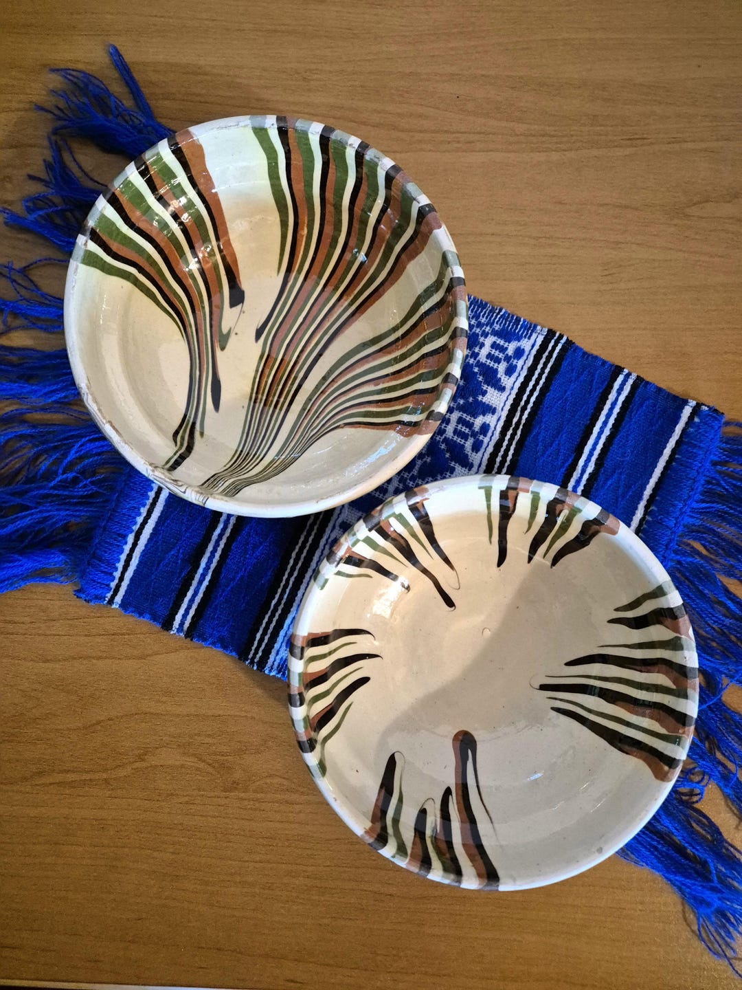 Set of 2 Traditional Romanian Bowls | Set of 2 Rustic Clay Bowls ...