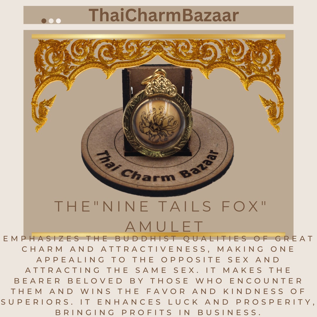 The Nine Tails Fox Amulet - Etsy