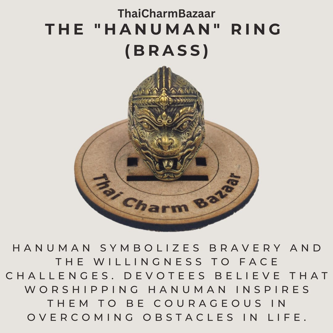The HANUMAN Ring(brass) - Etsy