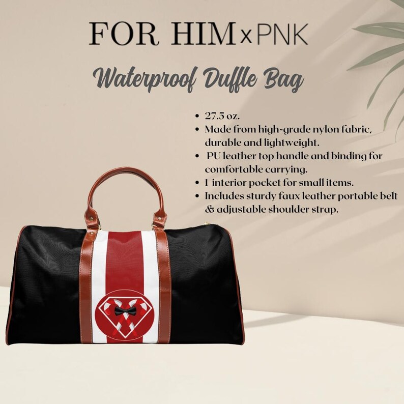 Custom Kappa Inspired Duffle Bag, Waterproof Travel Carry-on, Greek ...