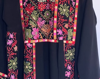 Embroidery Palestine Dress, Vintage Style, Heritage Palestinian ...