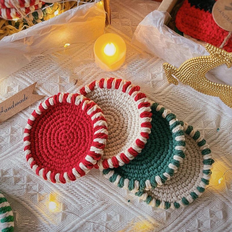 Winter Coasters Handmade - Etsy