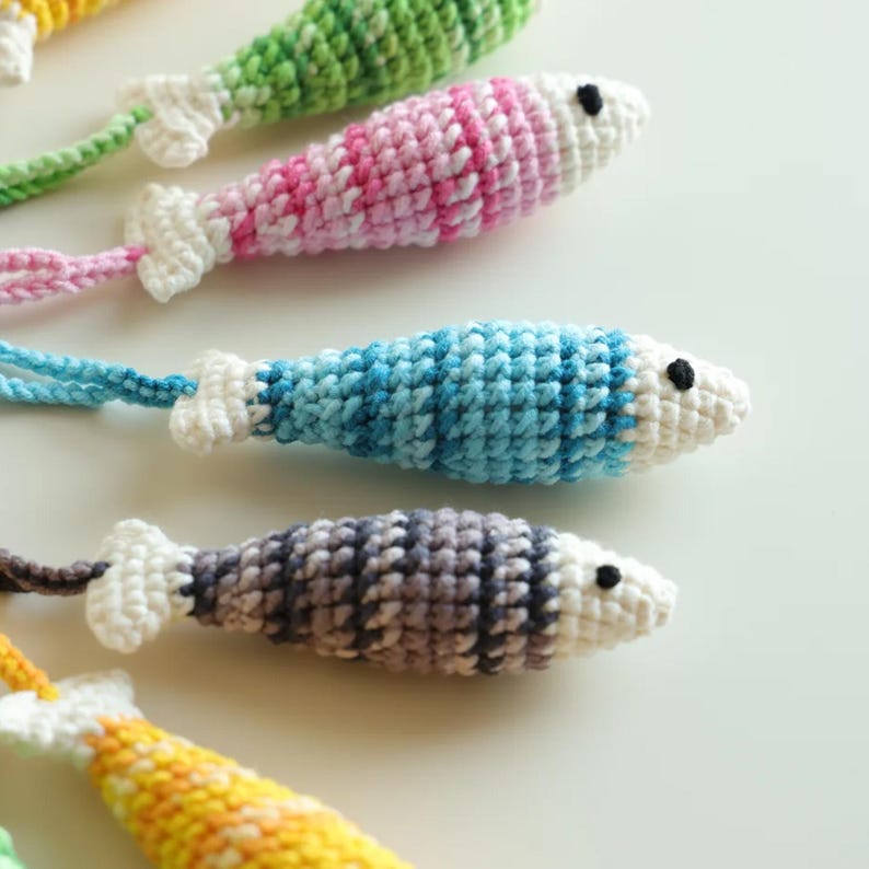 Crochet Sardine Pattern, Amigurumi Fish Keychain (PDF Tutorial) - Etsy ...