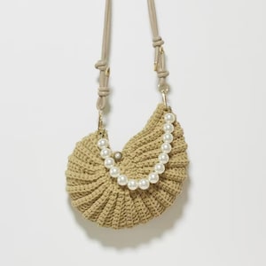 Crochet Sea Shell Pouch Pattern Crochet Seashell Bag Nautilus Purse for ...