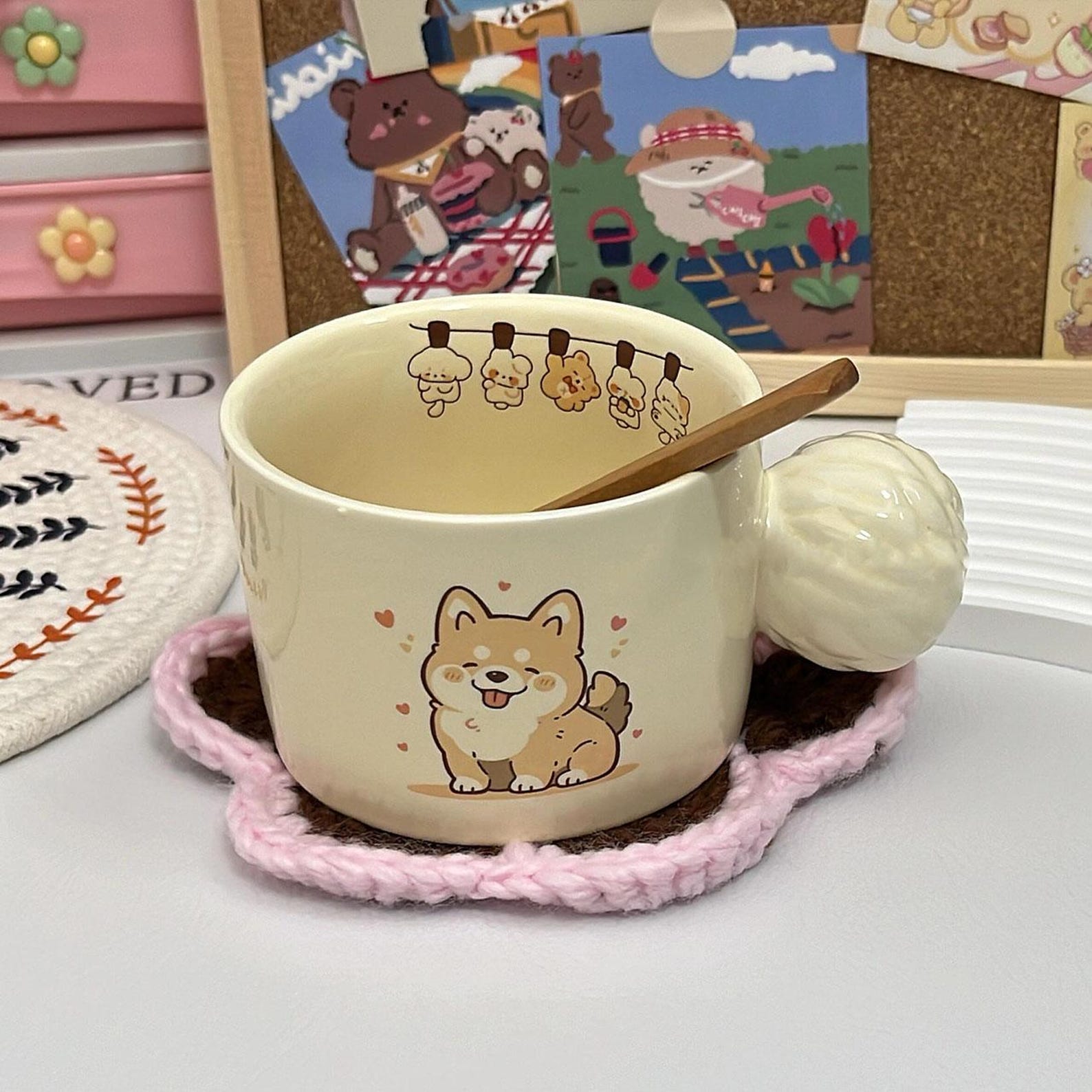 Croche Pattern Paw Coaster Tutorial - Instant Download PDF - Etsy