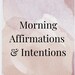 Daily Affirmation Cards Set 30 Mindful Affirmations for Morning, Midday ...