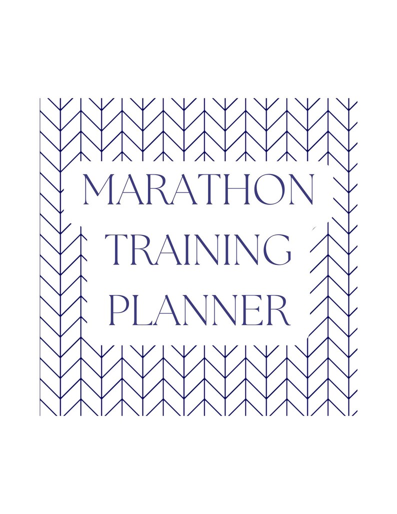 Printable Marathon Training Planner | Running Log & Schedule - Etsy