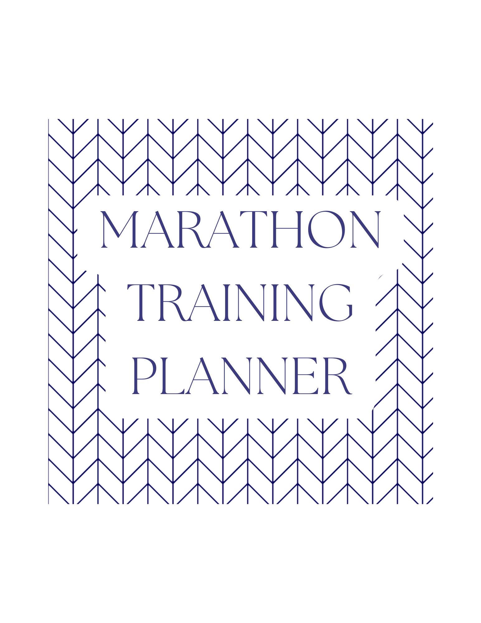 Printable Marathon Training Planner | Running Log & Schedule - Etsy