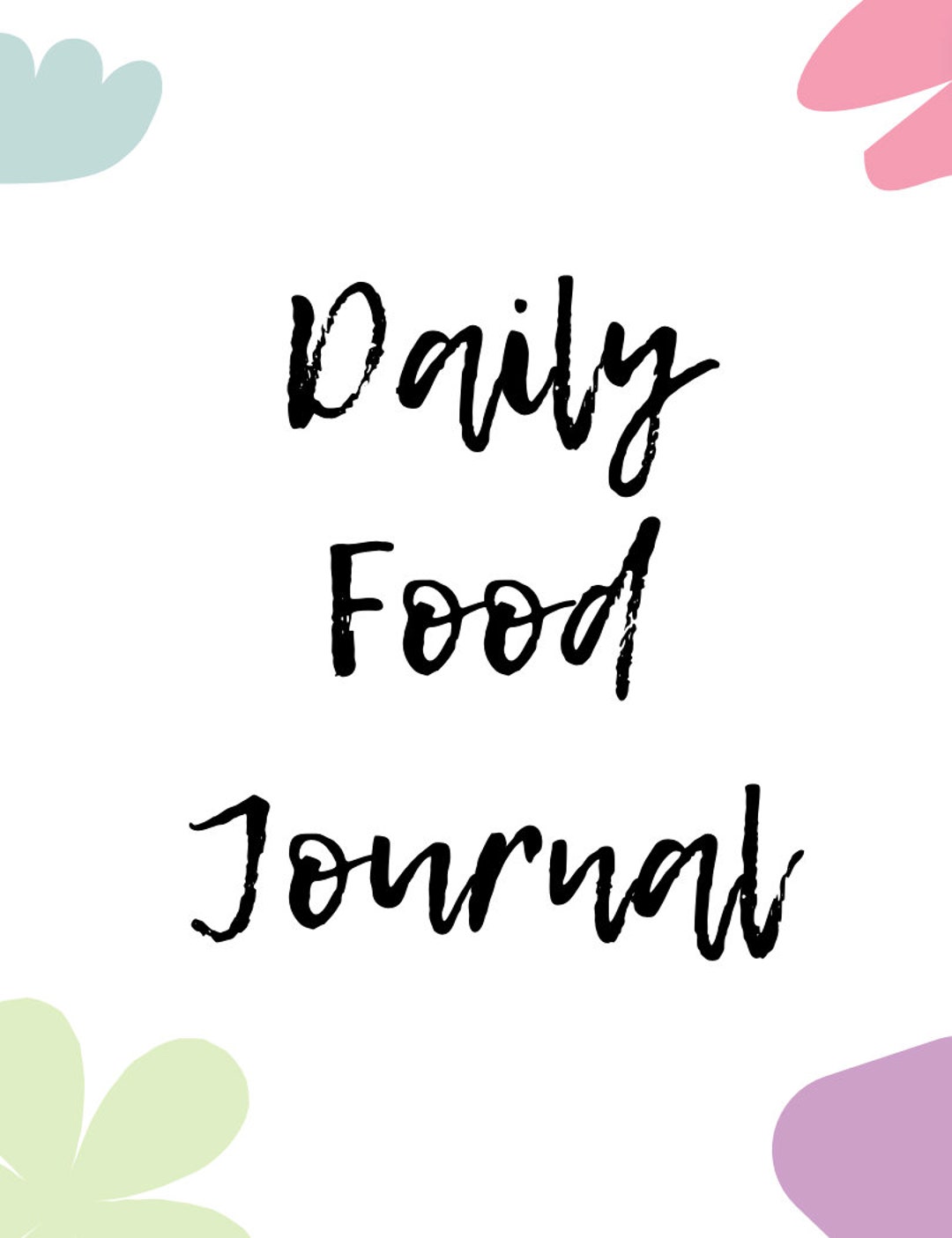 Food Journal for Emotional Eating - Etsy