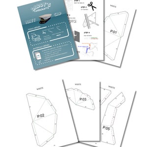 DIY Model Navy Captain Cap Papercraft 3D Creative Hobby PDF Template ...