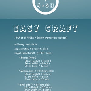 DIY Knight Helmet Model Papercraft 3D Creative Hobby PDF Template Mask ...