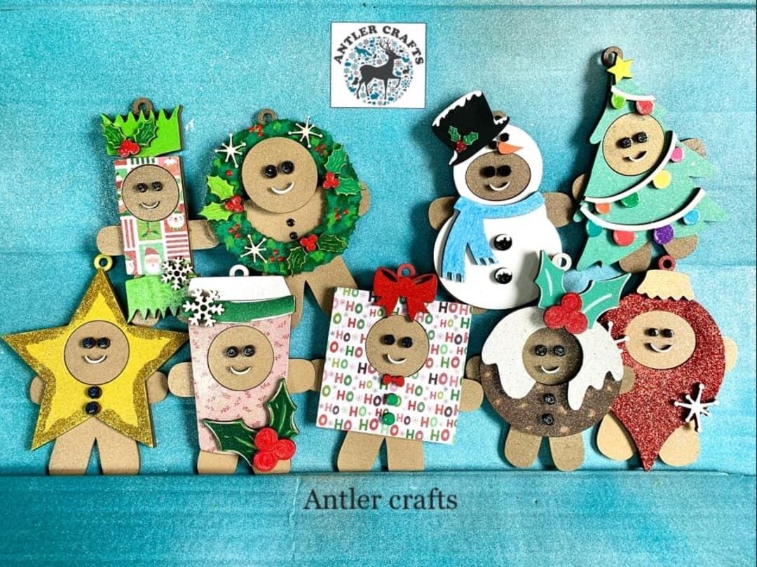 Gingerbread Man Christmas Decorations - Etsy