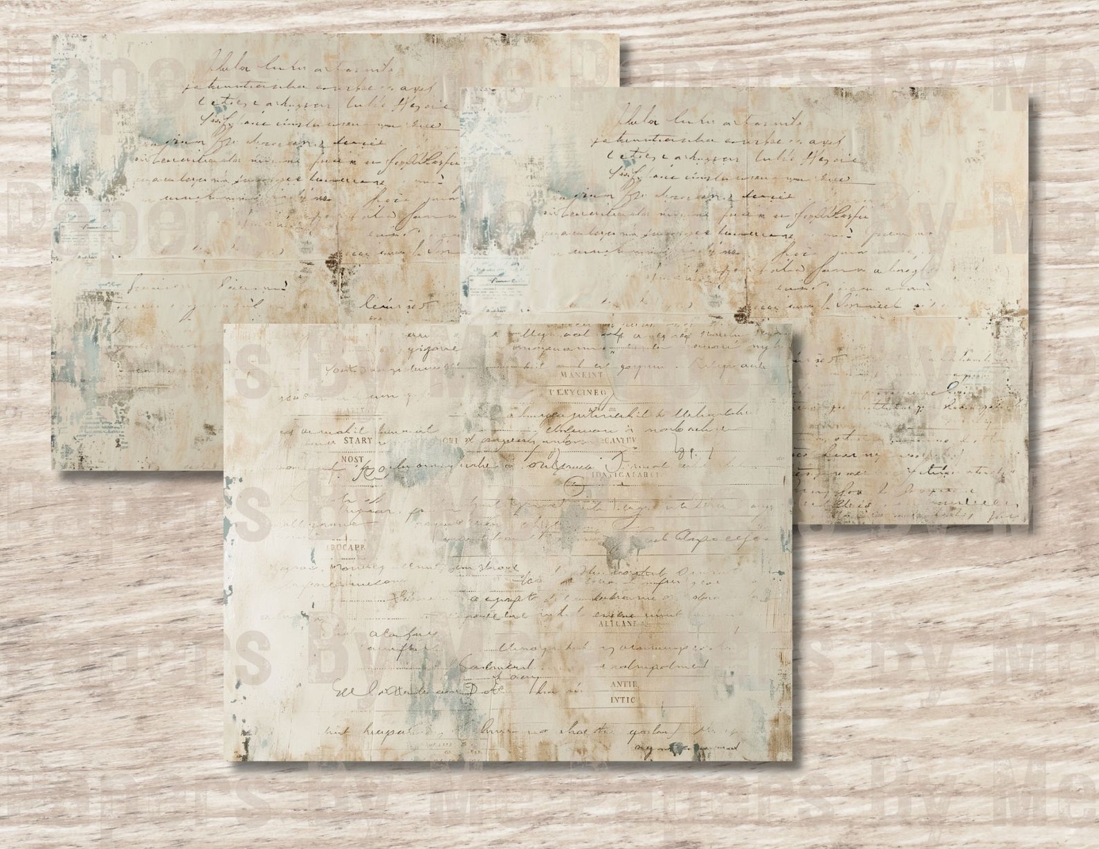 Neutral Background Printable Decoupage Papers Junk Journal Digital ...