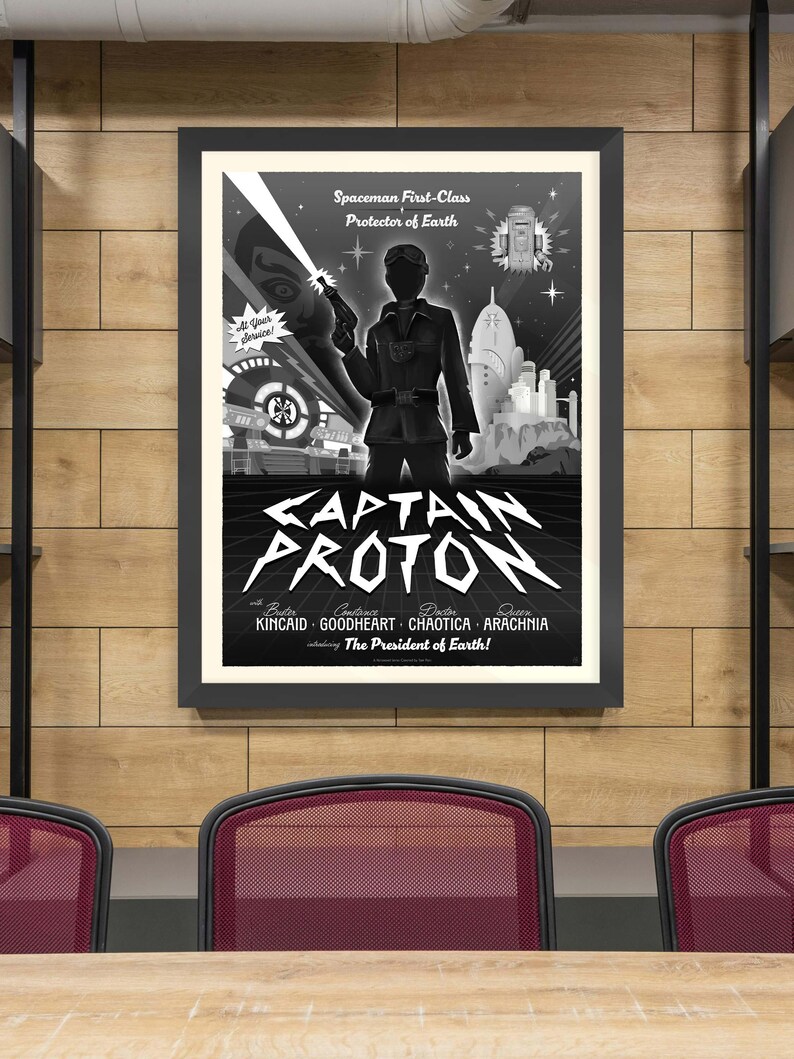 Star Trek Captain Proton Advertisement Poster Original Artwork - Etsy