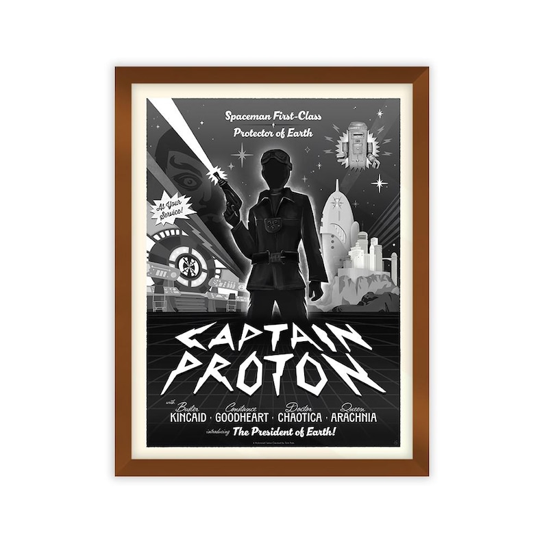 Star Trek Captain Proton Advertisement Poster Original Artwork - Etsy