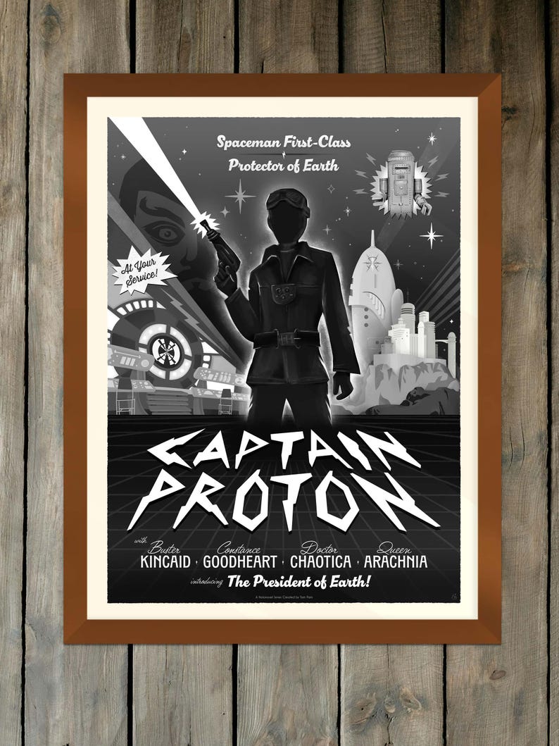 Star Trek Captain Proton Advertisement Poster Original Artwork - Etsy