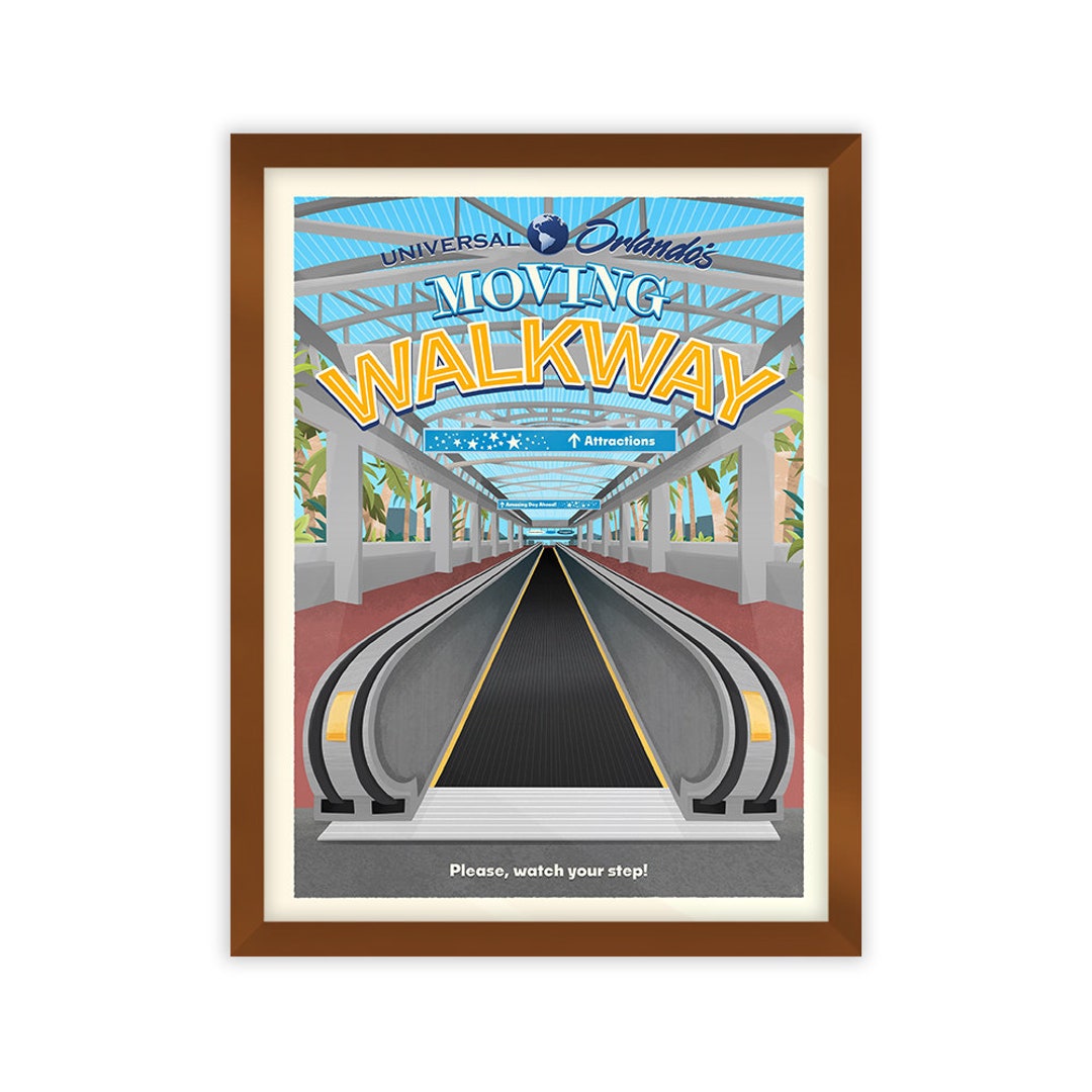 Universal Studios Moving Walkway Travel Poster Original Artwork - Etsy