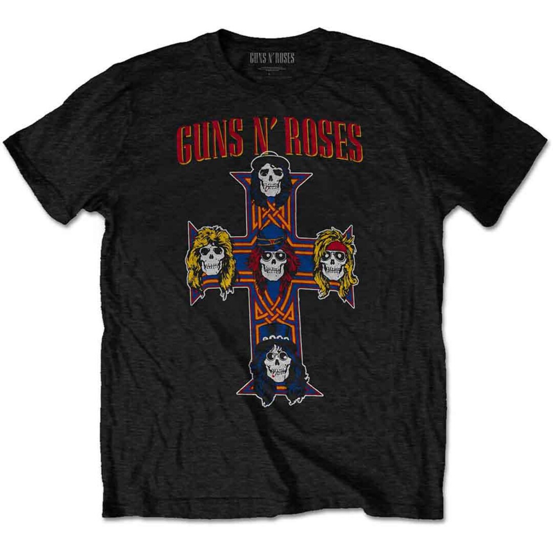 GUNS N' ROSES Vintage Cross Band T-shirt - Etsy