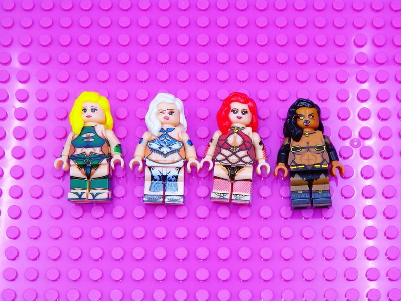 Bikini Hot Girls, Action Figures, Minifigs, Ornament, Collection, Super Cute - Etsy
