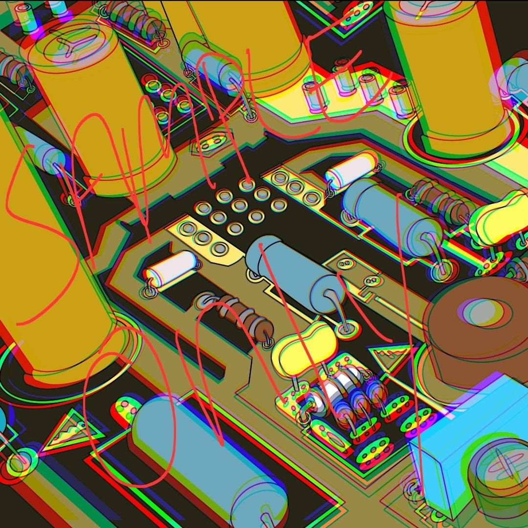 Digital Art of a 3D Circuit Board. - Etsy