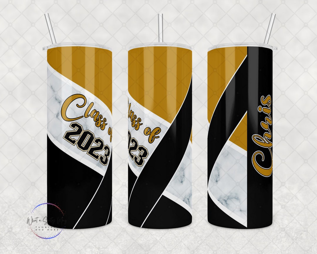 Custom Graduation Tumbler Class of 2024-2027, Personalized With Name ...