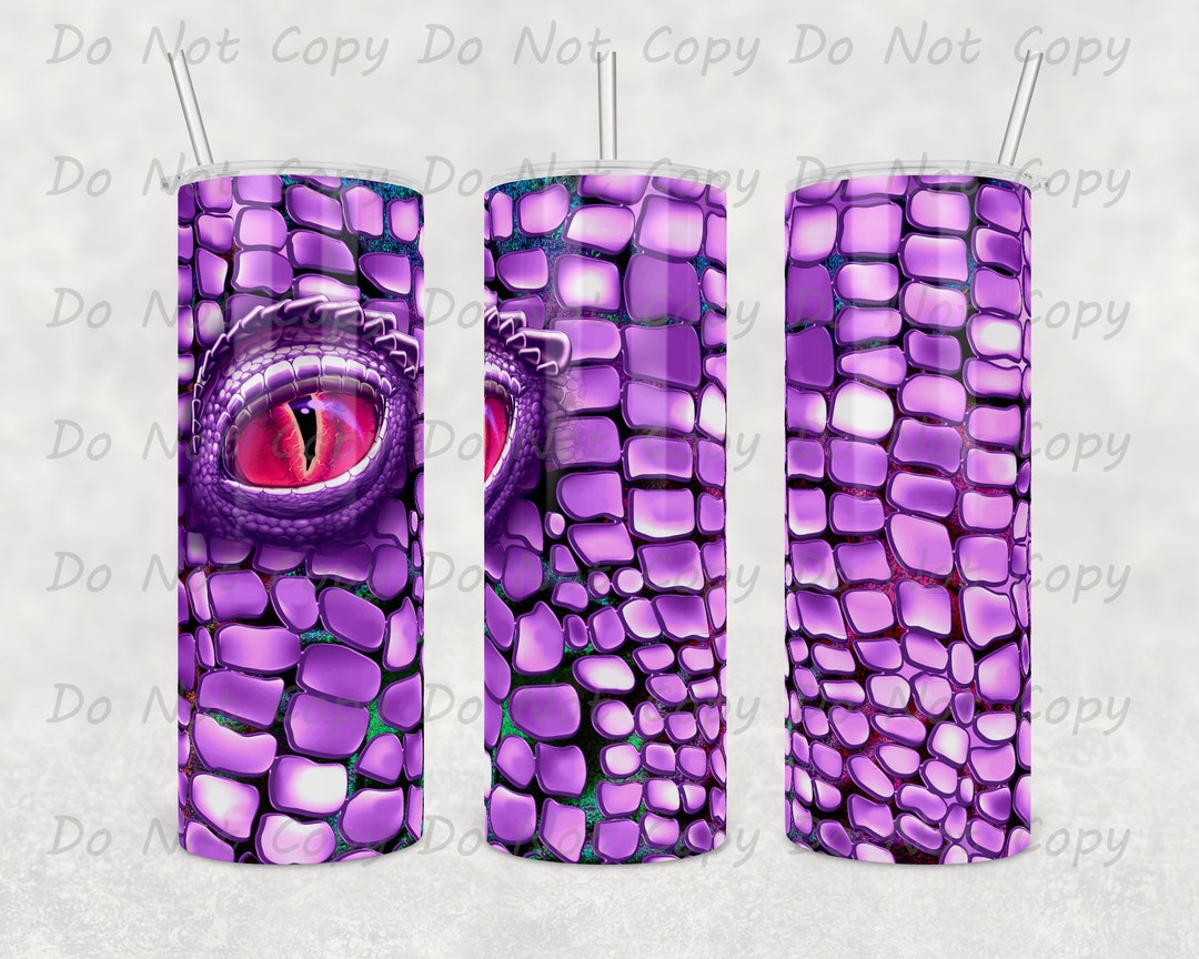Purple Dragon Scale Tumbler: Custom Stainless Steel 20oz/30oz - Etsy
