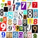 Magazine Cutout Numbers & Symbols: Collage Printable (JPG) - Etsy