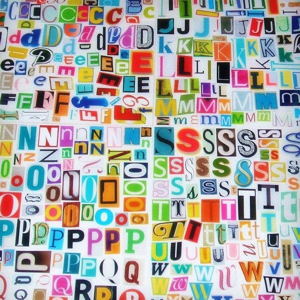 Printable Magazine Cut Out Letters - Etsy