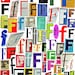 Magazine Letter F Collage Sheet: Printable Ransom Note Font (JPG) - Etsy