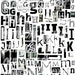 Printable Magazine Cutout Letters: Black, White, Grey (JPG) - Etsy